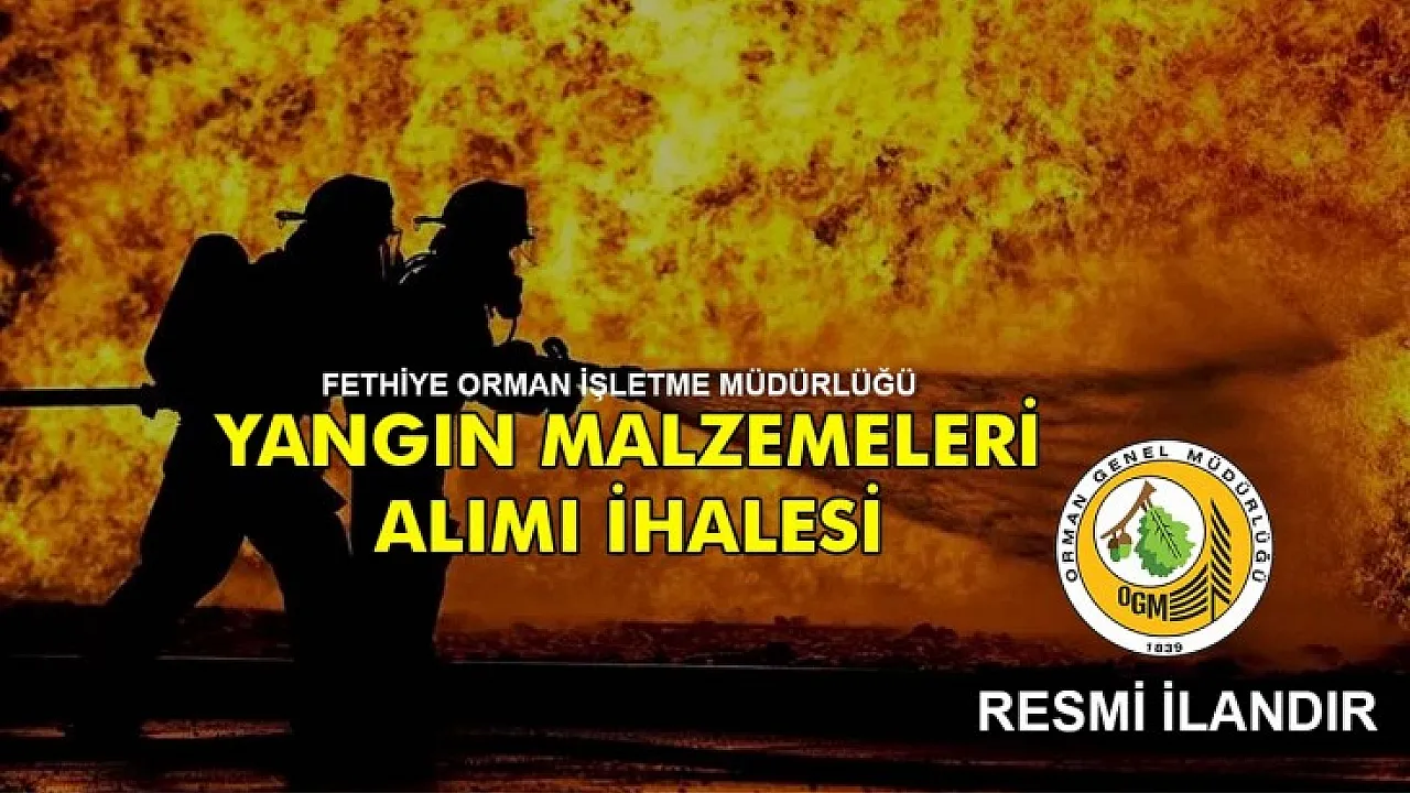 YANGIN MALZEMELERİ ALIMI